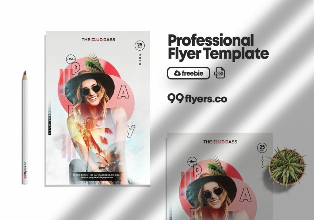 Party In Summer Free Psd Flyer Template 99flyers 8886